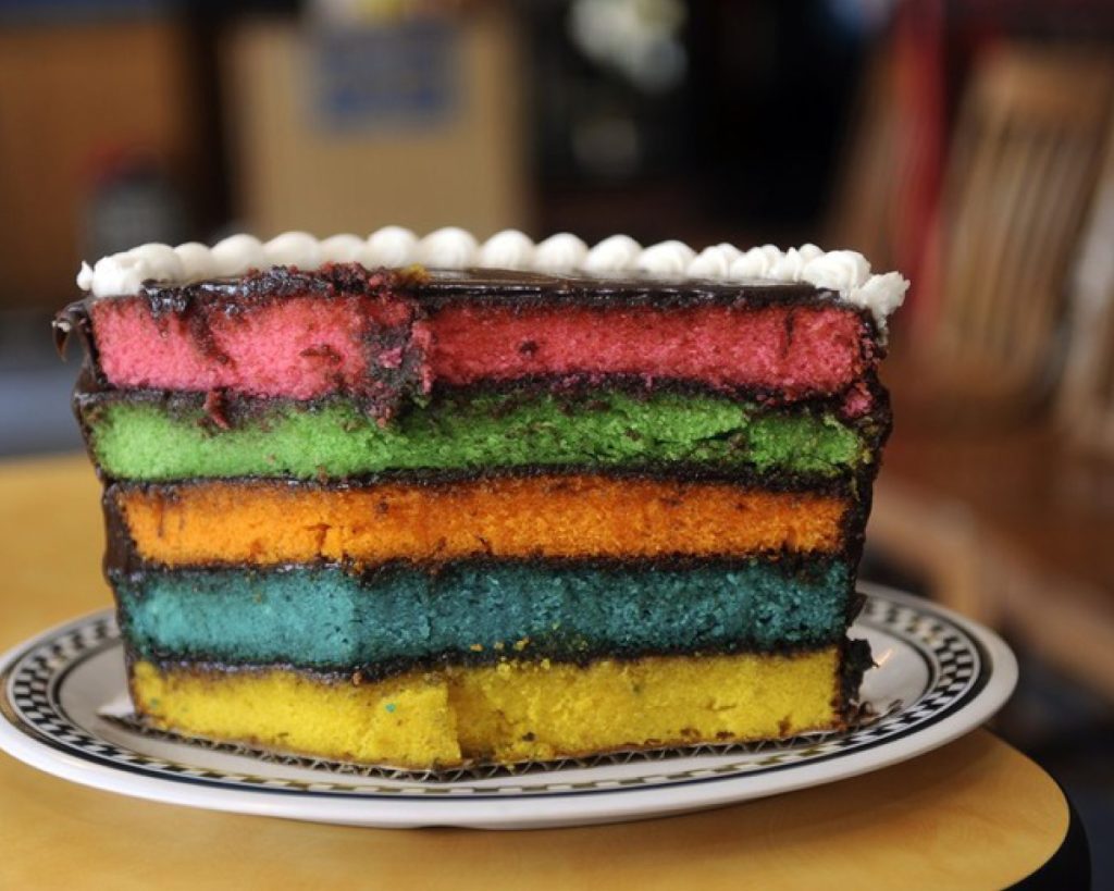 Classic Baltimore Rainbow Cake - | CookDiaries